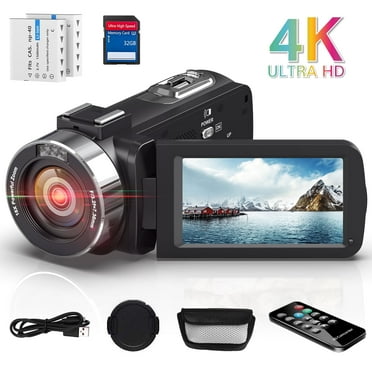 Portable Vlog Video Camera Camcorder with Microphone for YouTube, FHD ...