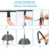 Fitness DIY Pulley Cable Machine Attachment System Loading Pin Lifting ...
