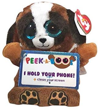Ty Peek A Boos Pups The Dog Phone Holder Screen Cleaner Plush Stuffed ...