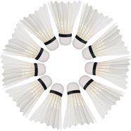 Anself 12pc Outdoor Badminton Shuttlecock Set: Durable Goose Feather ...