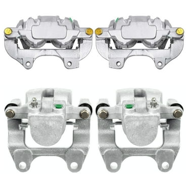AutoShack Front and Rear Brake Calipers Set of 4 Assembly with Bracket ...