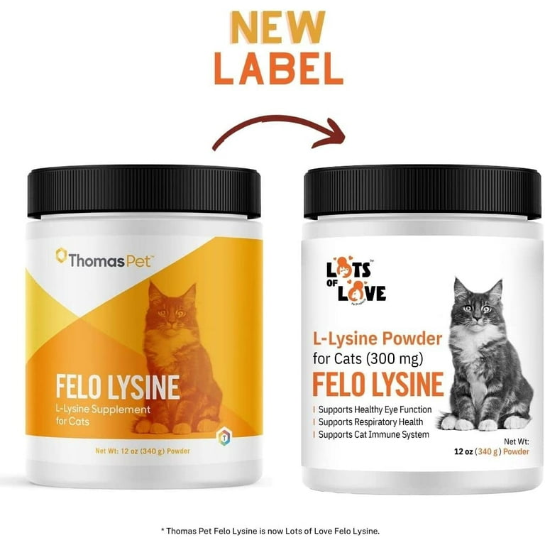Cat Lysine Supplement Feline Lysine Powder - 1000mg Daily Dose For Cat ...