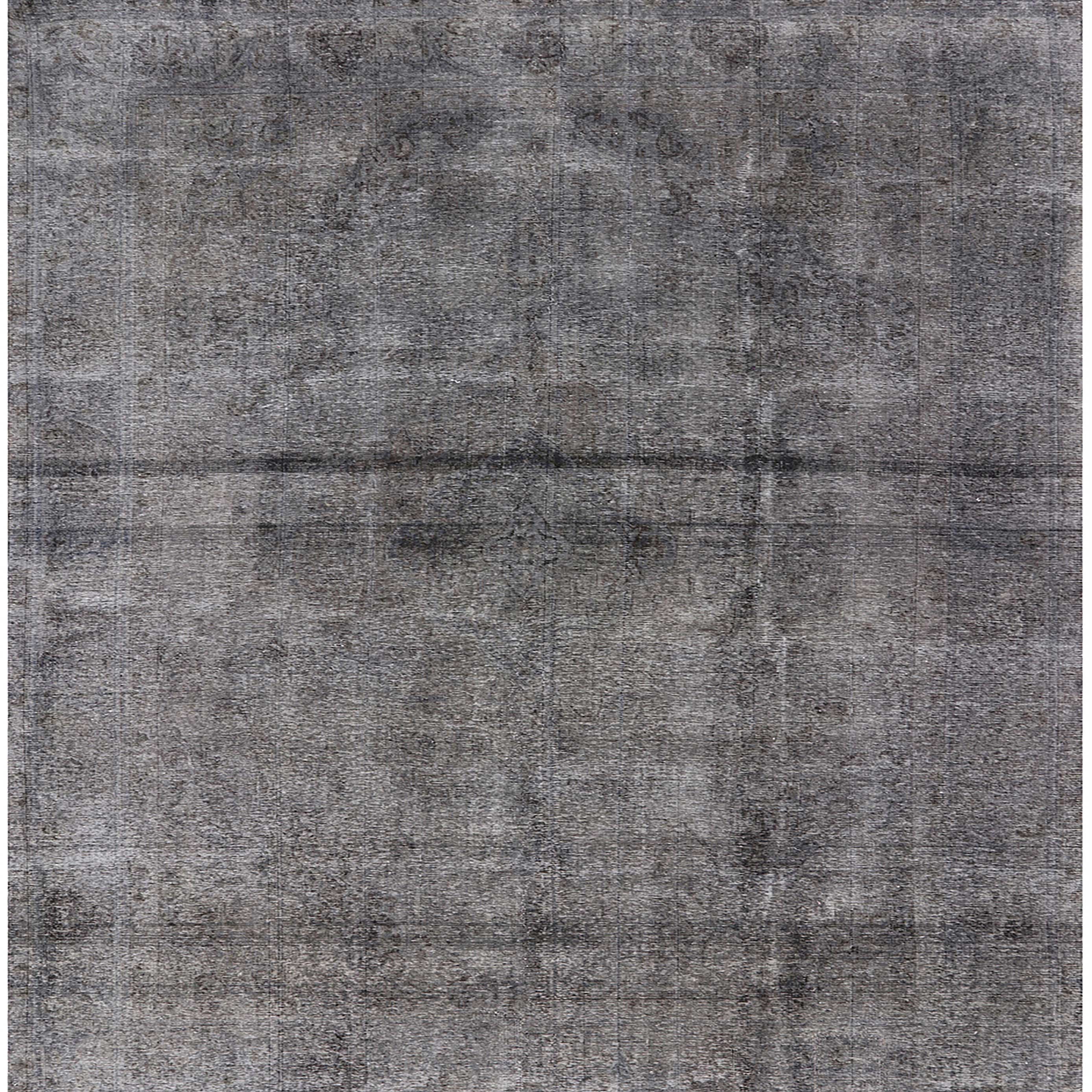 Ahgly Company Indoor Square Mid-Century Modern Gray Oriental Area Rugs ...
