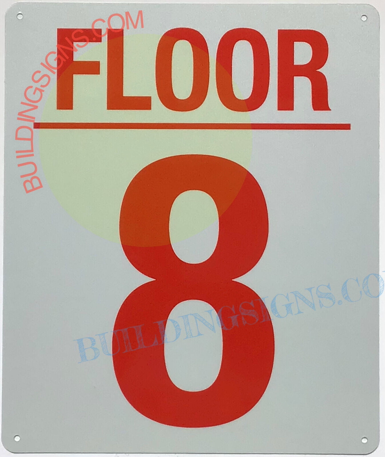 8 FLOOR SIGN (10x12,White,Aluminum) -ref21022 - Walmart.com