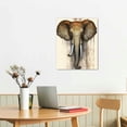 Acheng Vintage African Animal Canvas Wall Art Giraffe Zebra Elephant ...