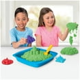 Kinetic Sand Kids Playset with Sandbox Tray, 1lb Green Sand, 3 Molds ...