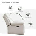 Comfort Stretch Power Recliner Chair with Remote Control, Faux Leather ...