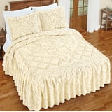 Collections Etc Textured Royal Medallion Chenille Bedspread - Walmart.com