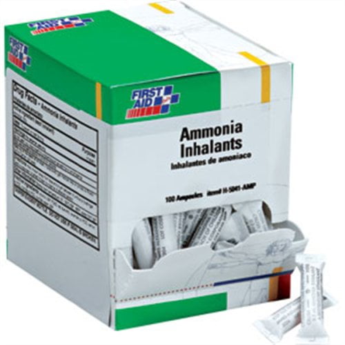 First Aid Only H5041-AMP Ammonia Inhalant Ampoules, 100 Per Box - 2 ...