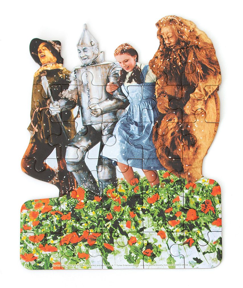 Playhouse Wizard of Oz Poppy Fields 26-piece Die-Cut Shaped Mini Puzzle ...