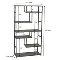 Household Essentials Faux Concrete Slate 6-Shelf Bookcase - Walmart.com