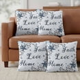 Blue Texas Star Pillow Covers Set of 4, Vintage Berry Faith Love Home ...
