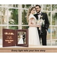 Wedding for Couples, Lighted Rotating Wedding Picture Frame with USB ...