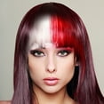 Dghm Ladies Bangs Wig Front Fringe Head Clipped In The Human Hair Extension Wig Female Air Bangs