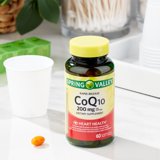 Spring Valley Rapid-Release CoQ10 Dietary Supplement Softgels for Heart Health, 200 mg, 60 Count ...