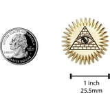 Real Sic Occult Pyramid & Eye Enamel Pin Mason Pin - Masonic Lapel Pin ...
