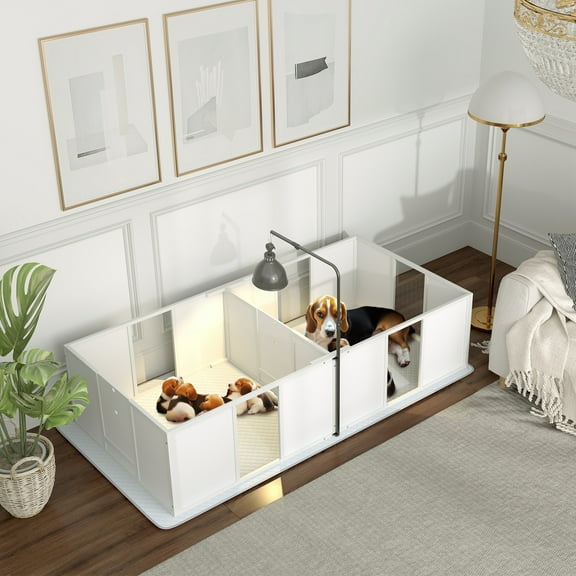 PUPez Whelping Box for Large Breed Dogs Whelping Box for Dogs Dog ...