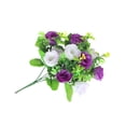 Artificial Flowers 33CM Rose Bouquet 5 Branches 10 Heads Small Rose for ...