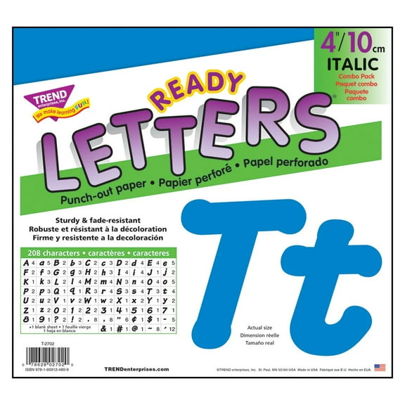 Trend Enterprises Playful Ready Letters, 4 Inches, Red, Set of 216 ...
