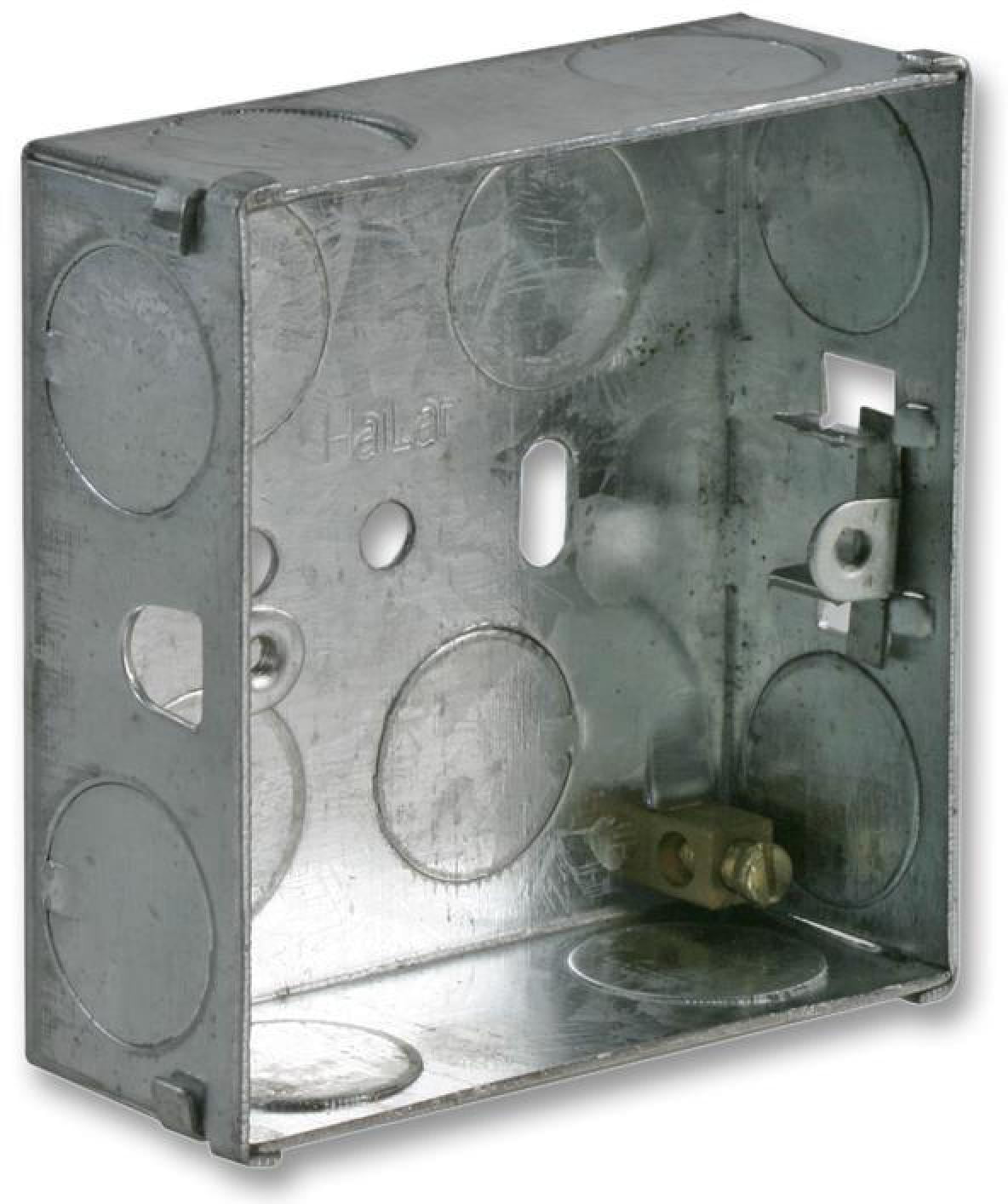 PRO ELEC - 1 Gang Metal Back Box, 25mm Depth - Walmart.com