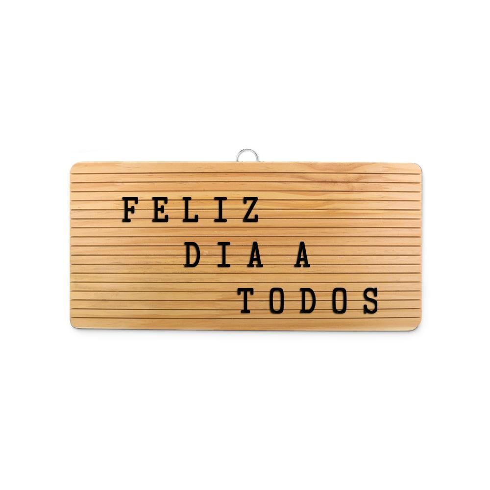 Letrero de Madera Vintage con Letras Intercambiables. Incluye 188 ...