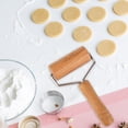 Muka Small Wooden Rolling Pin, T-Shape Mini Dough Pastry Roller Non ...