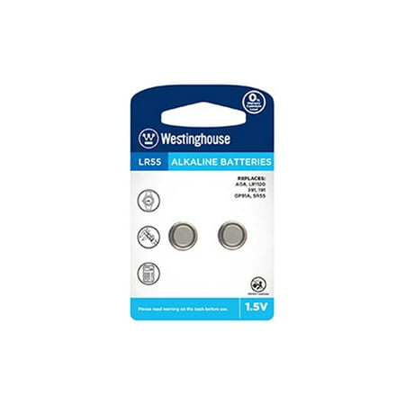 6 x LR55 / AG8 Westinghouse Alkaline Button Batteries (3 Cards of 2 ...