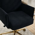 ENTU Mid Back Liftable Corduroy Office Chair Ergonomic Striped Fabric ...