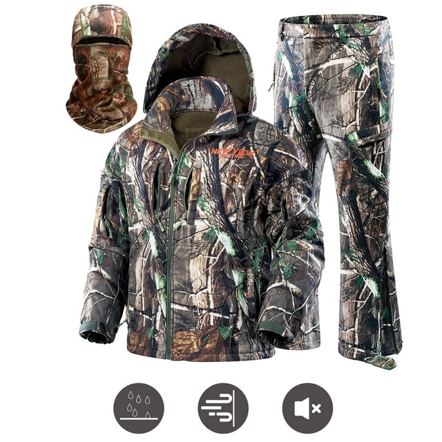 NEW VIEW Hunting Clothes for Men,Silent Water Resistant Hunting Duck ...
