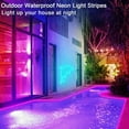 32.8ft LED neon Lights with Remote APP Control IP65 Waterproof Flexible ...