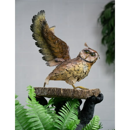 METAL OWL WITH WINGS OUT 19 INCH H | Walmart Canada
