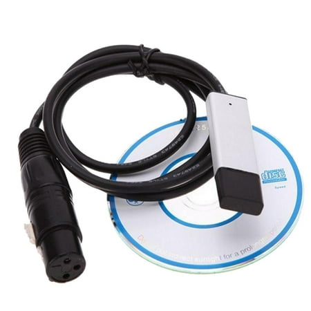 USB to DMX Interface Adapter-LED DMX512 Lighting Controller Dimmer ...