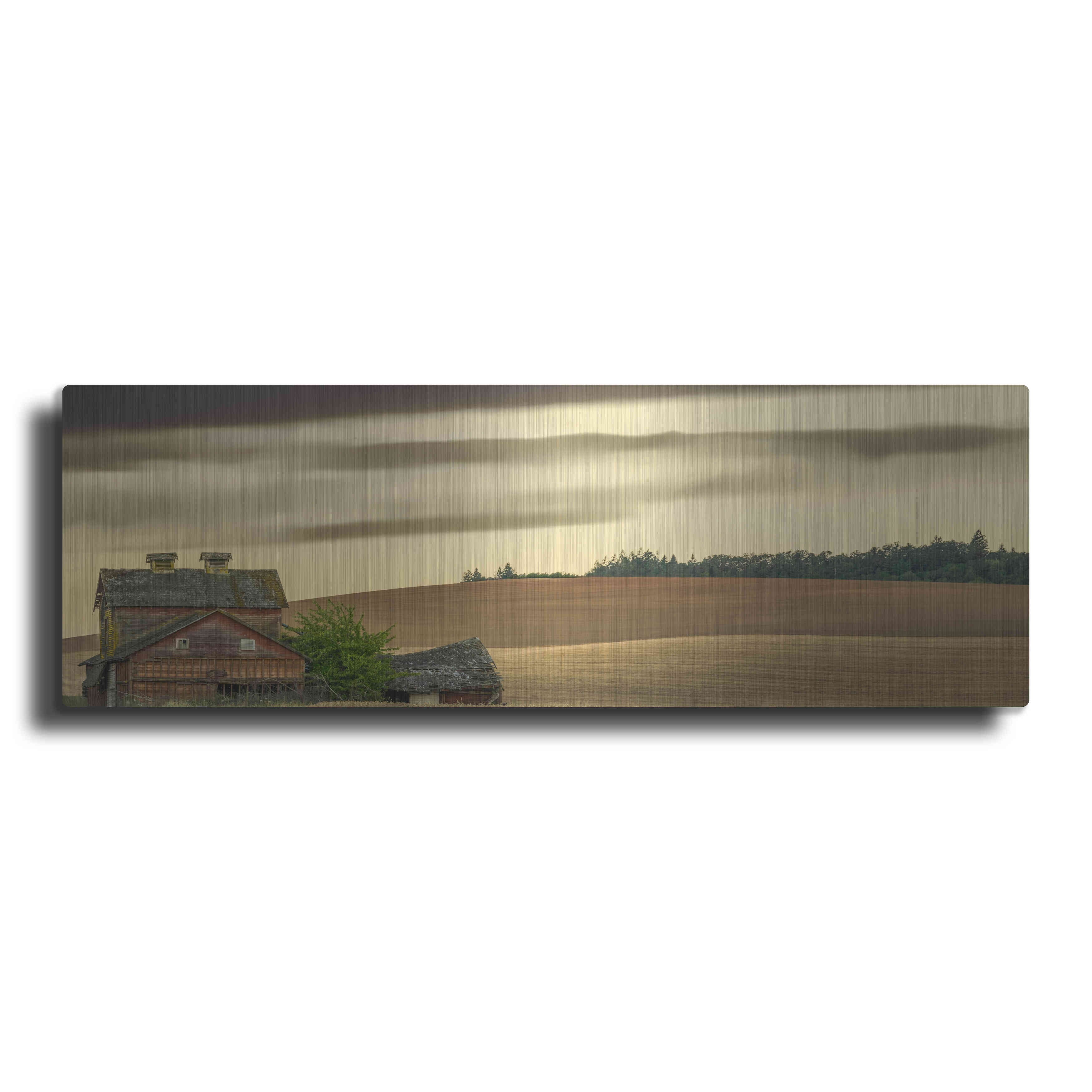 Luxe Metal Art 'Abandoned' by Don Schwartz, Metal Wall Art, 36"x12 ...