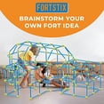 Fortstix Big Set Buildable Fort Building Kit for Kids - Indoor ...