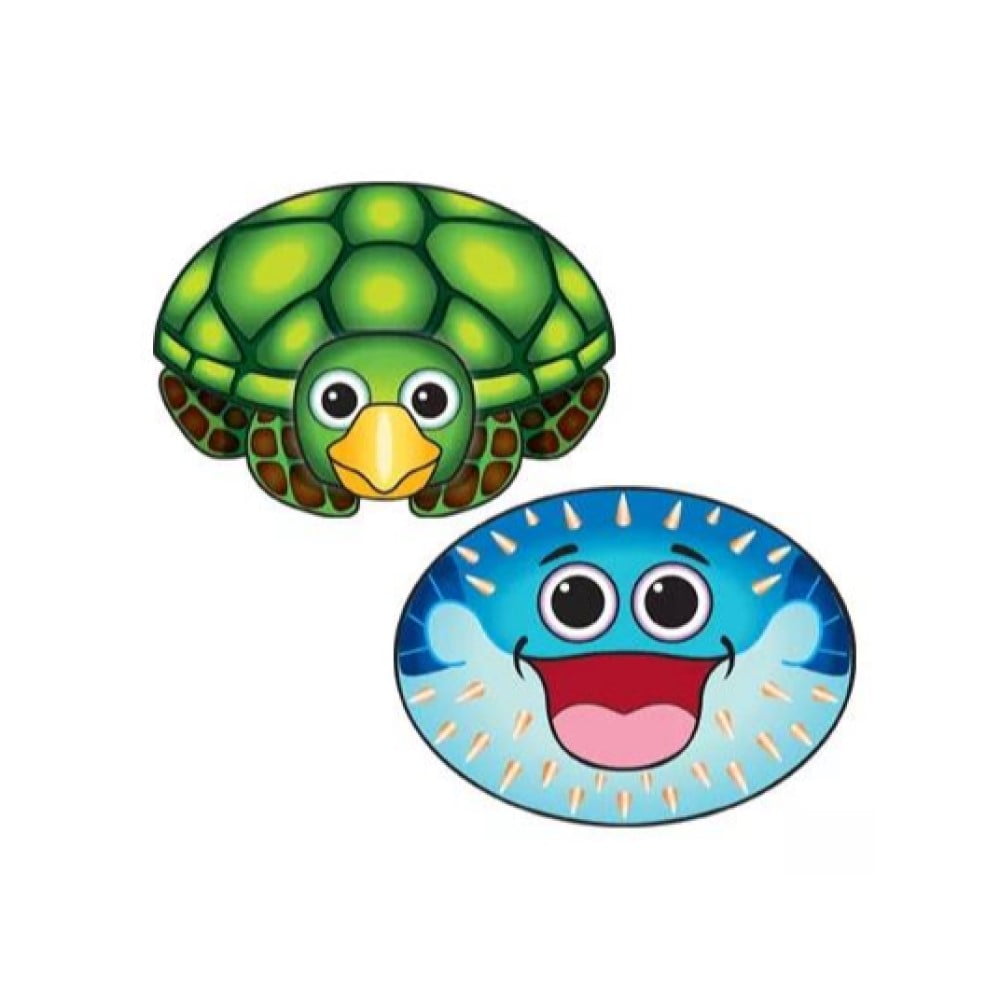 X-Kites Microkite Mini Mylar Kite - 2 Pack (Sea Turtle & Puffer Fish ...