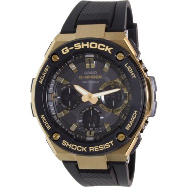Casio Men's G-Steel by G-Shock Quartz Solar Watch with Resin Strap, (Model GST-S110-1ACR ...