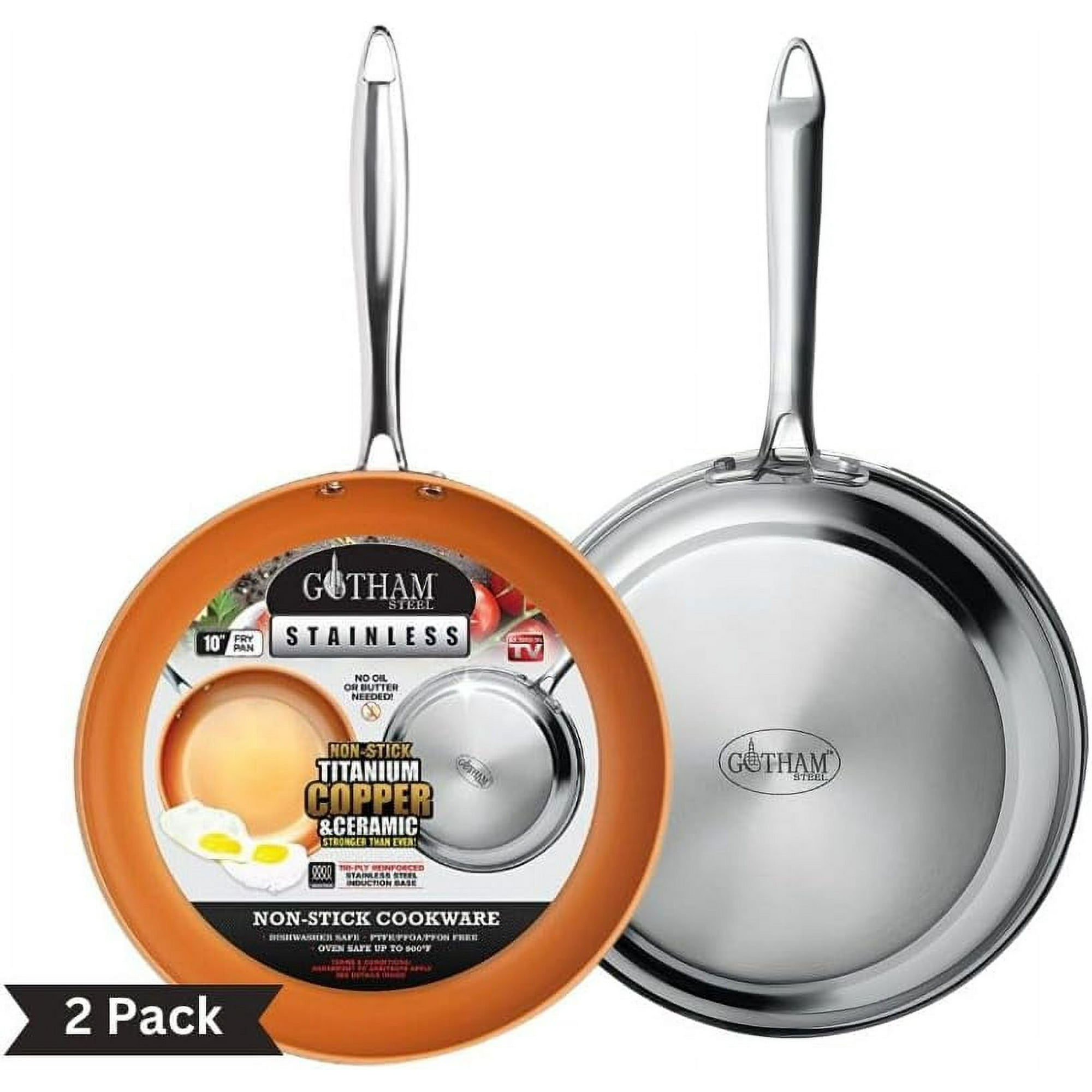Click here for Gotham Steel 2 Piece Ceramic Nonstick Stainless St... prices