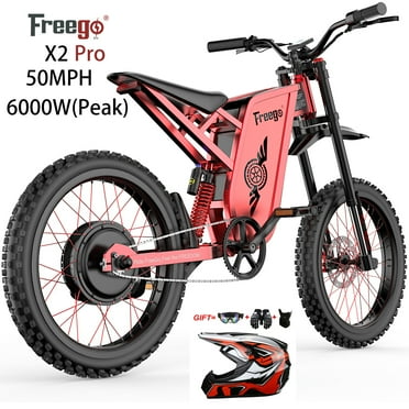 GT73 PRO 338 NM Electric Dirt Bike for Adults,3000W(Peak)Dual Motor 50Mph Max Speed,60V 50MPH 36 ...