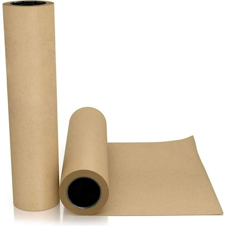 XBRW Brown Kraft Paper Roll 12 x 1200 inch for Packing, Moving, Gift ...