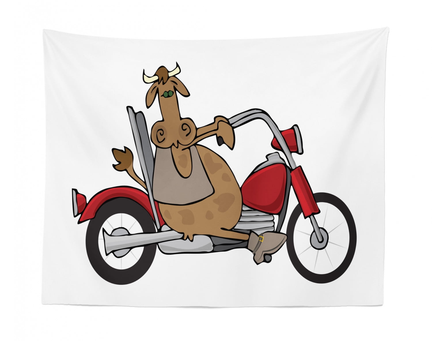 Motorcycle Tapestry, Wild and Dangerous Looking Troll Animalistic and ...