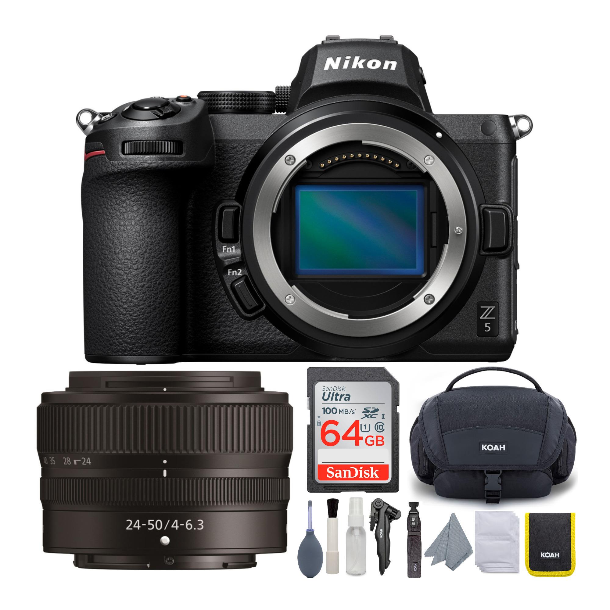 Nikon Z 5 FX-format Mirrorless Camera with 24-50mm f/4-6.3 VR Lens ...