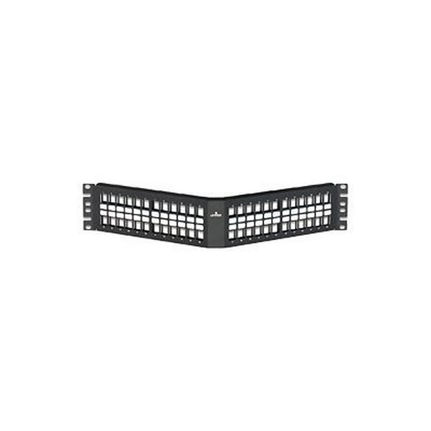Leviton 48-Port Angled Patch Panel - 49256-H48 - Walmart.com