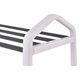 Mainstays 4-Tier Shoe Rack White Plastic Frame, Gray Coating, up to 12 ...