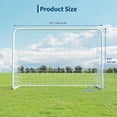 6x4 FT Portable Soccer Goal with Carry Bag, Alloy Steel Frame Backyard ...