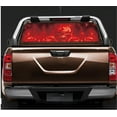 Phyun 147x46cm Red Cool Burning Skull Rear Window Sticker Graphic Decal ...