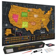 50" x 32" RMC Classic Edition United States Wall Map - Laminated ...