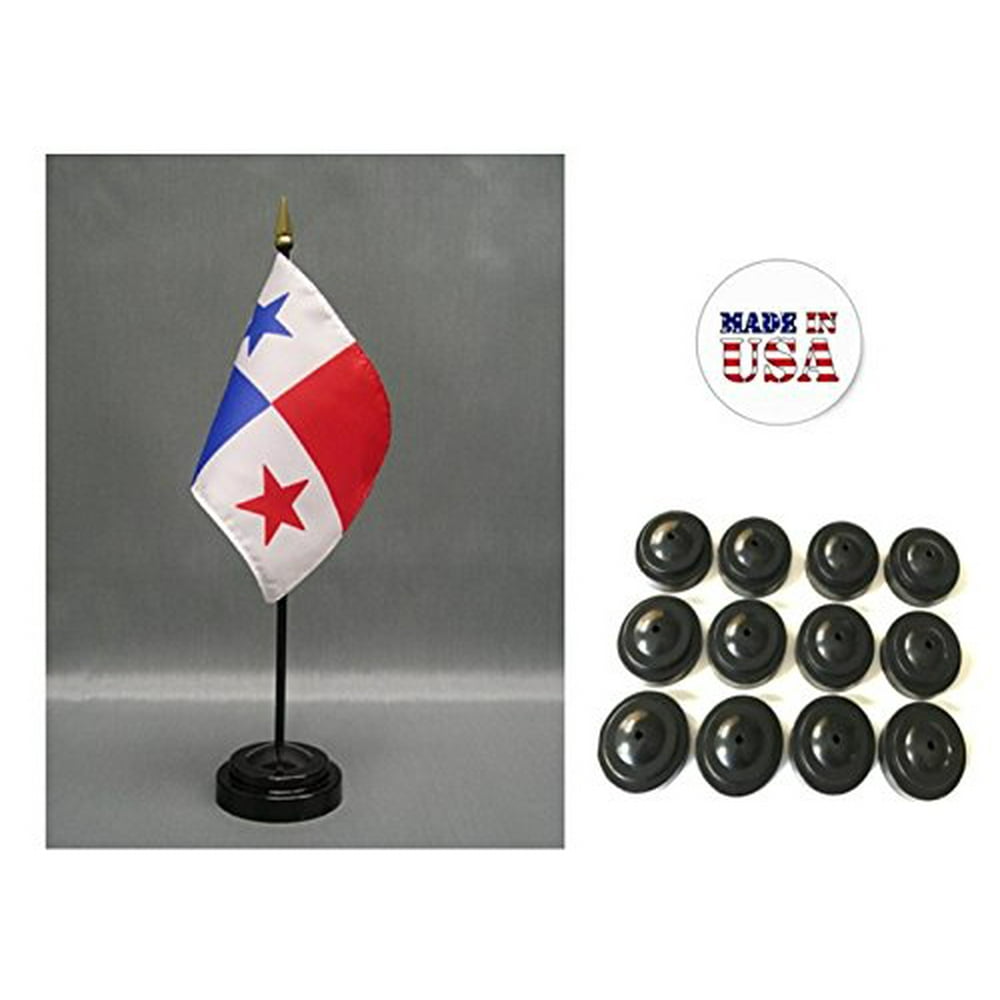 Box of 12 Panama 4"x6" Miniature Desk & Table Flags Includes 12 Flag ...