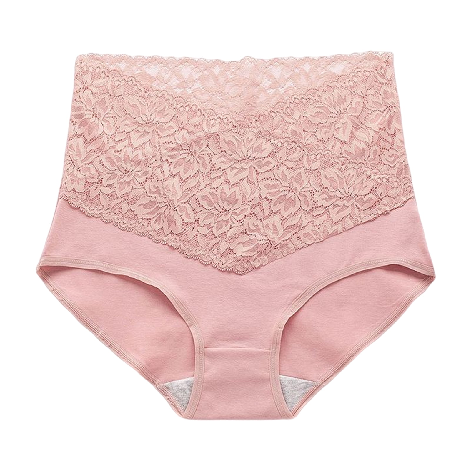 huanledash Women Panties Lace Belly Covered Underwear Hip Lift Flower ...