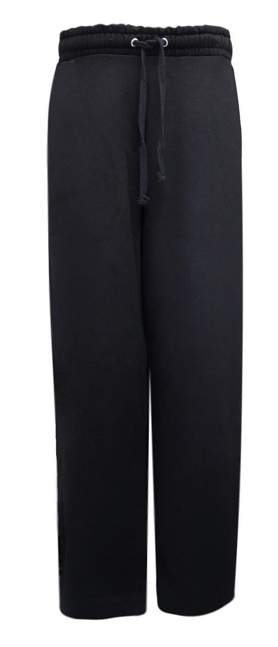 Adaptive Full-Length Side-Zipper Fleece Pant, Unisex Elastic-Waistband ...