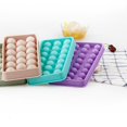 ANXPTIME Creative Round Ice Cube Tray with Lid Silicone Ice Cube Mold ...